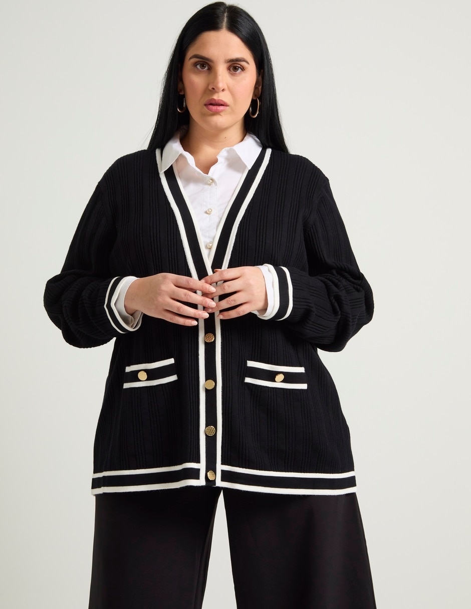 Suéter Karl Lagerfeld paris cuello V para mujer